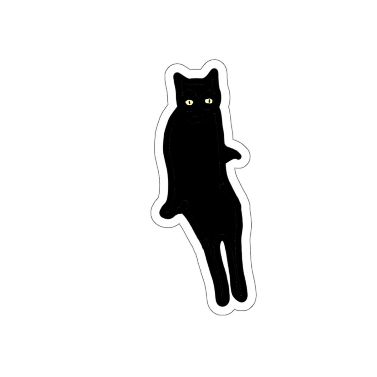 Sitting Cryptic Cat Meme Stickers - Etsy