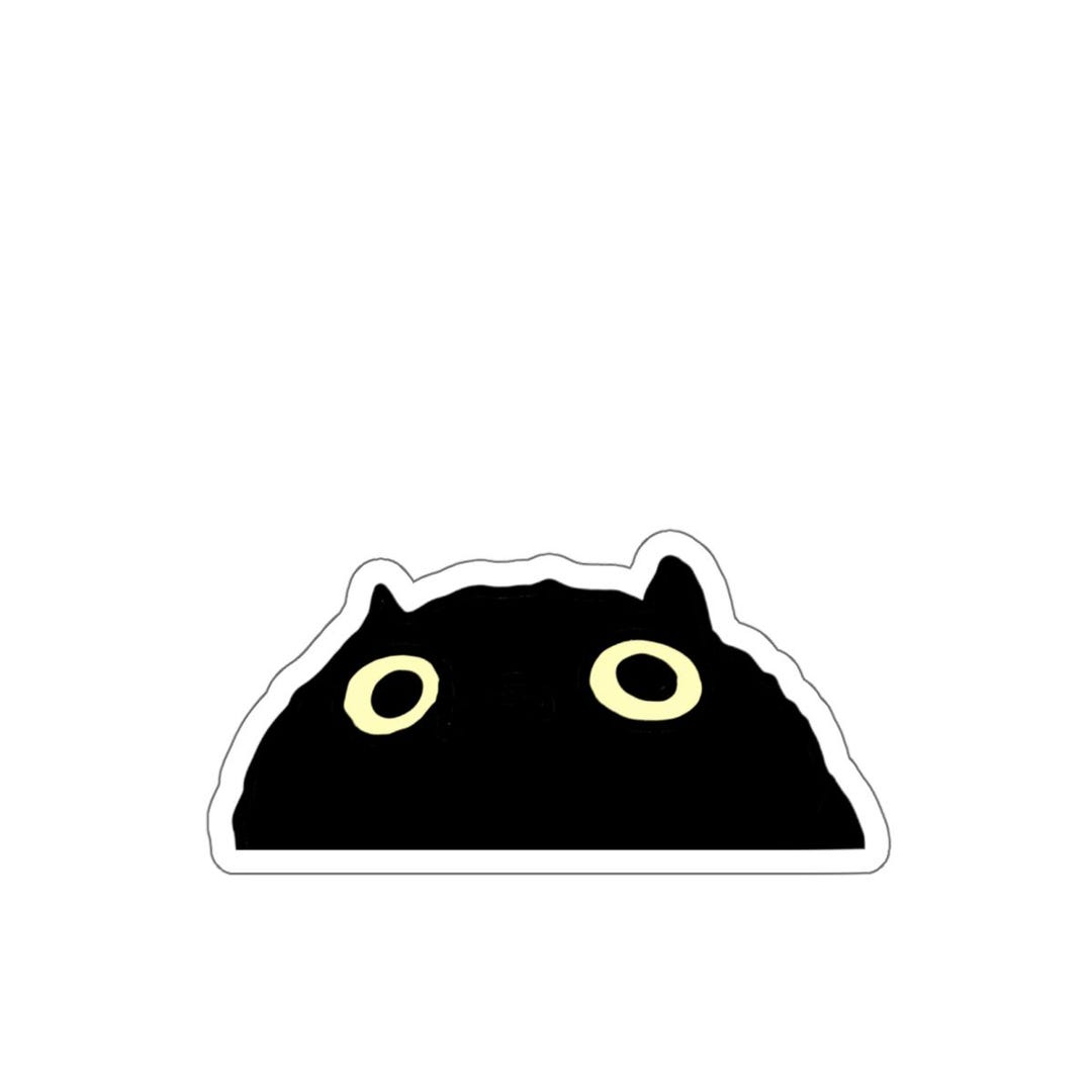 Peeking Cat Meme Sticker - Etsy