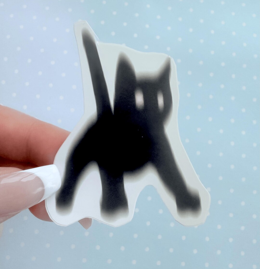 Cursed Kitten Sticker - Etsy
