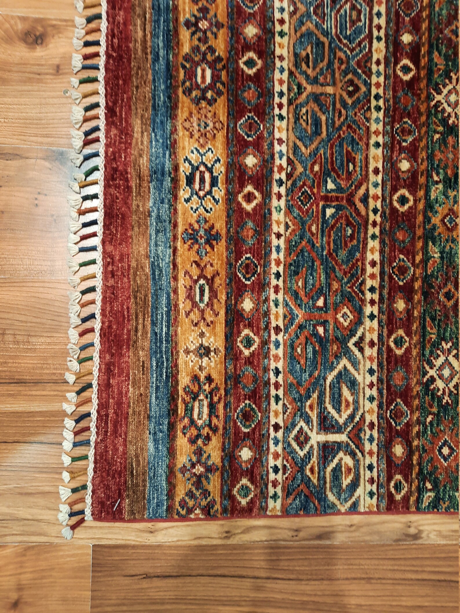 Colorful rug 6 x 8 rug red area rug with fringe handmade rug | Etsy