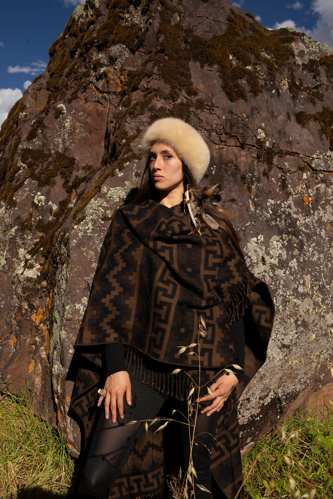 Luxurious Alpaca Poncho / Andean Poncho / Peruvian Poncho - Etsy