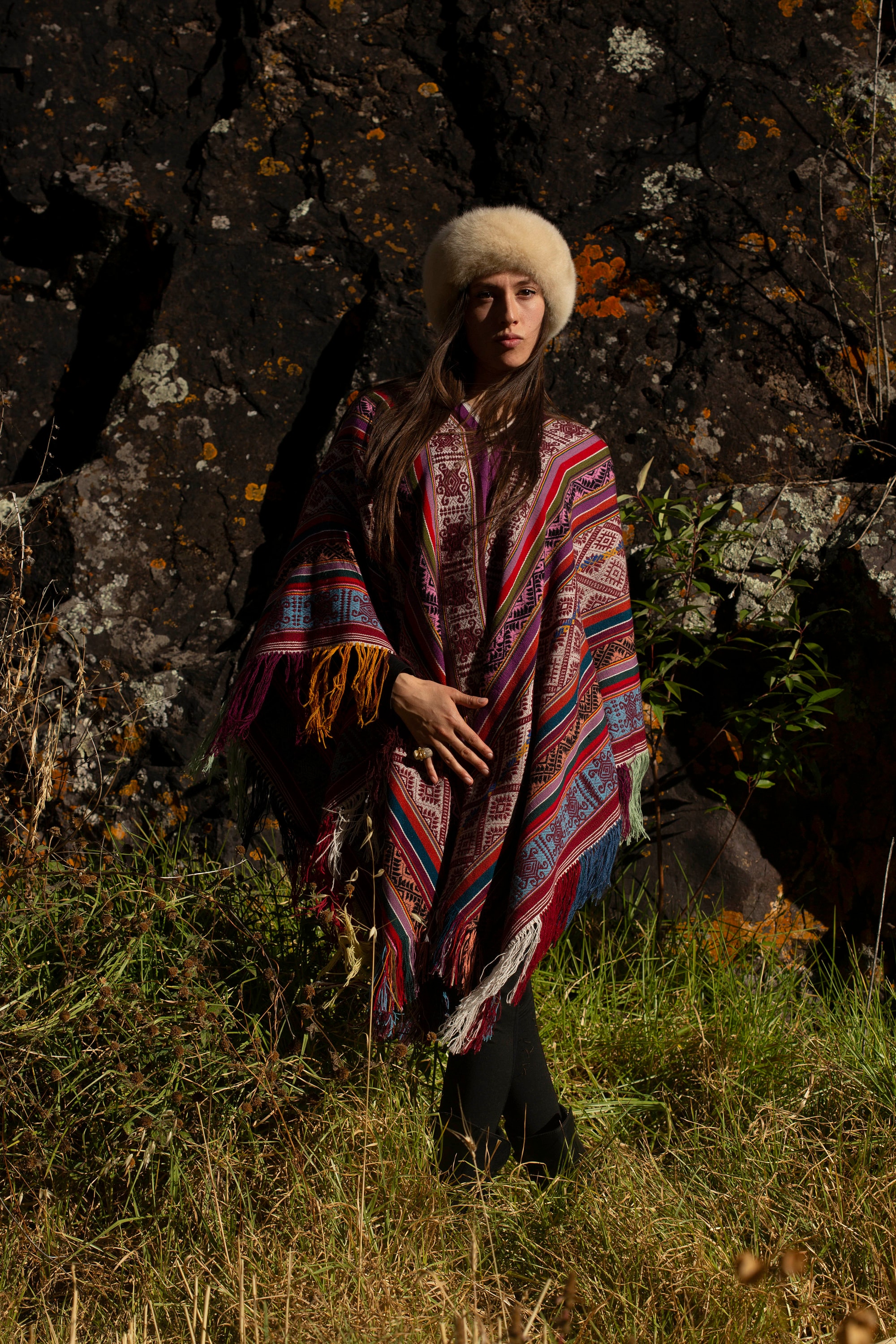 Ceremonial Poncho/ Peruvian Alpaca Poncho / Andean Poncho / Fair Trade ...