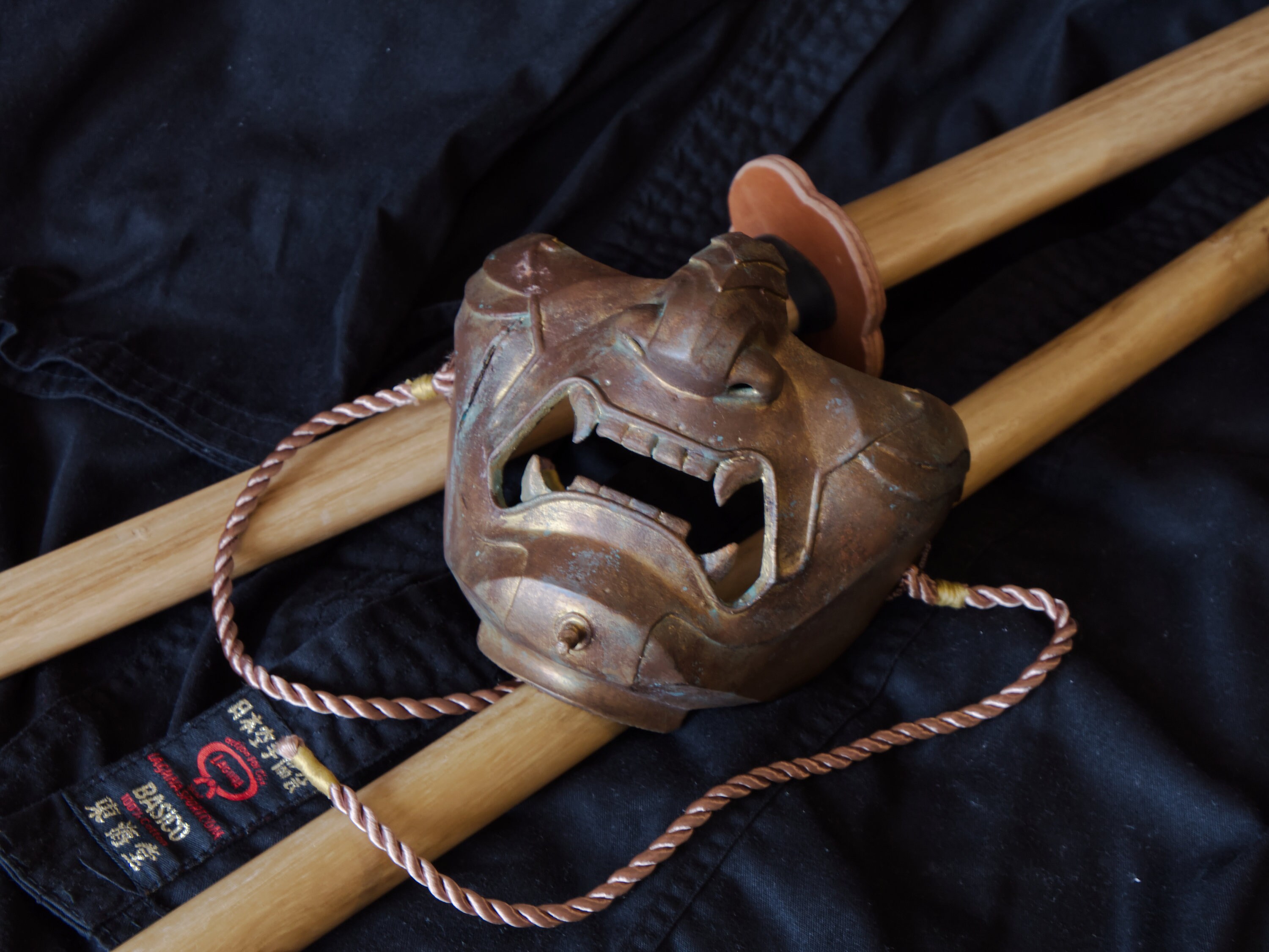 Ancient Mengu Mask, Traditional Japan Mask for Wearing & Deco Ancient ...