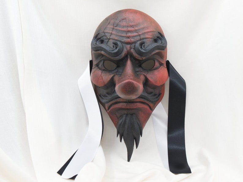 Ancient Tengu Mask, a Traditional Japan Mask for Wearing & Deco ...