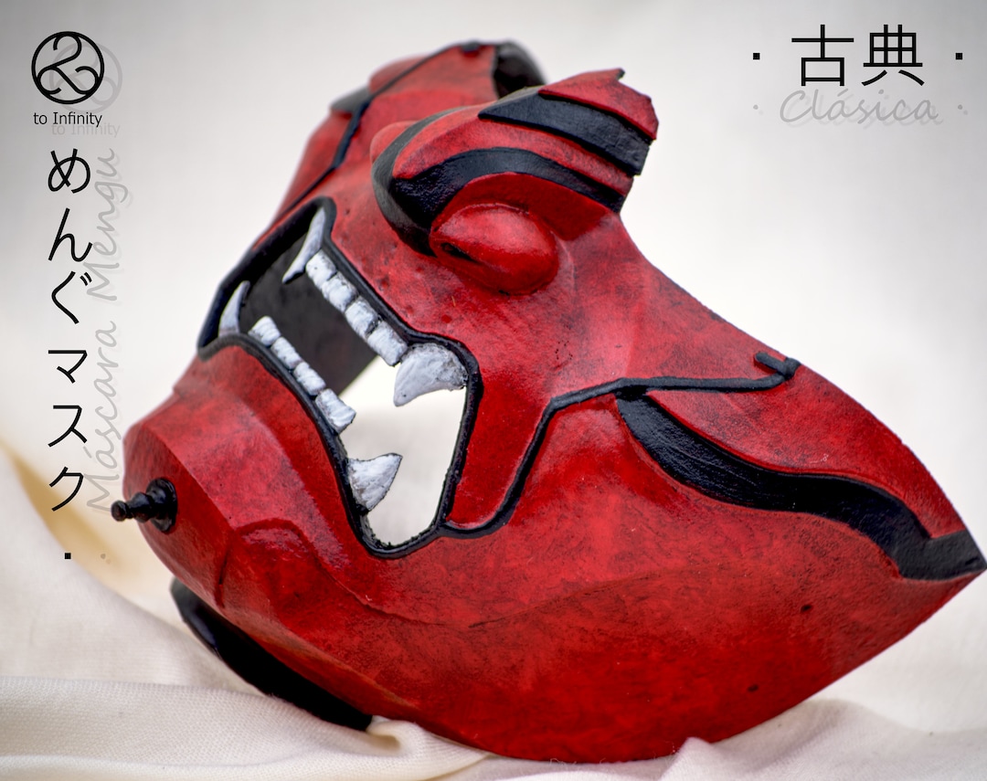 Traditional Mengu Mask, Traditional Japan Mask for Wearing & Deco ...