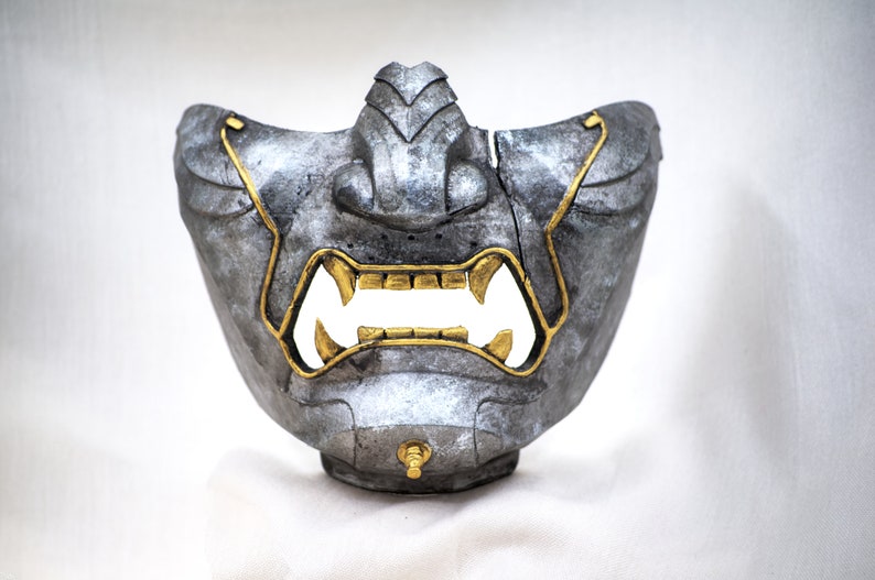 Metal Mengu Mask, Traditional Japan Mask for Wearing & Decoration Metal ...