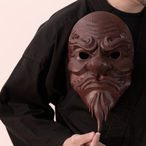 Wood Tengu Mask, a Traditional Japan Mask for Wearing & Deco | Ancient ...