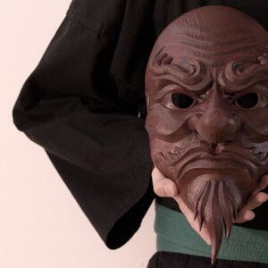 Wood Tengu Mask, a Traditional Japan Mask for Wearing & Deco | Ancient ...