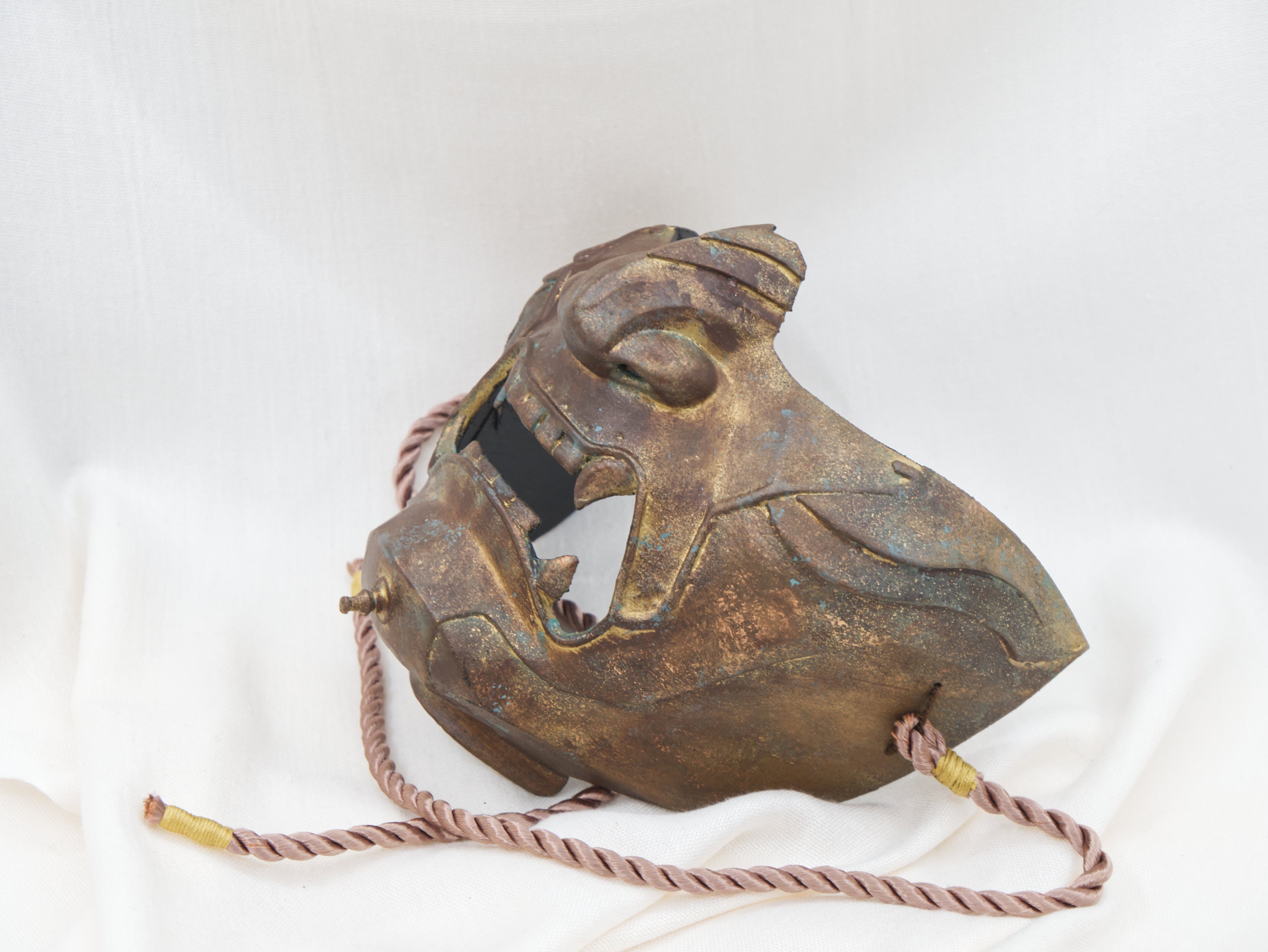 Ancient Mengu Mask, Traditional Japan Mask for Wearing & Deco Ancient ...