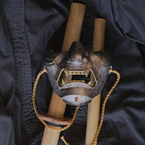 Metal Mengu Mask, Traditional Japan Mask for Wearing & Decoration ...