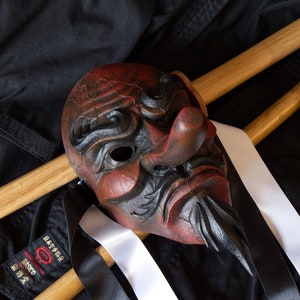 Ancient Tengu Mask, a Traditional Japan Mask for Wearing & Deco ...