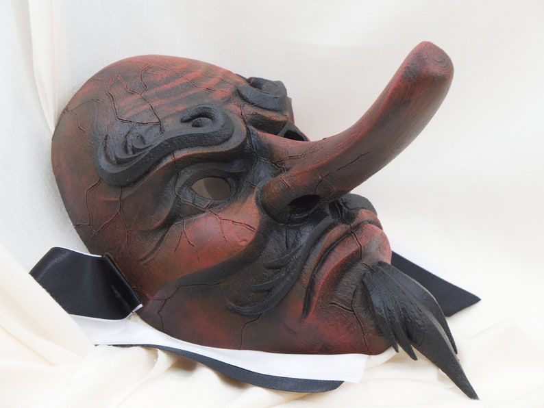 Ancient Tengu Mask, a Traditional Japan Mask for Wearing & Deco ...