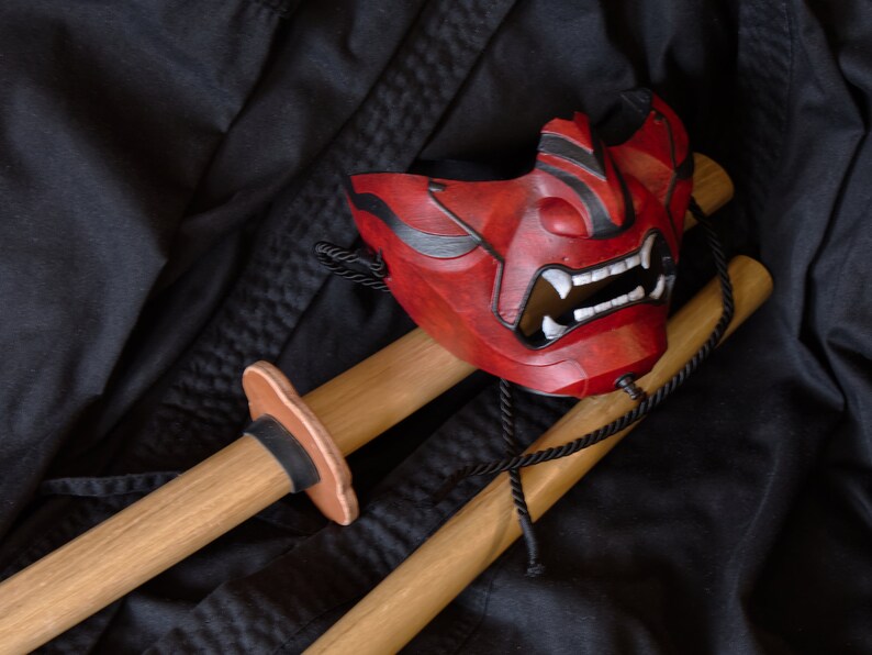 Traditional Mengu Mask Traditional Japan Mask for Wearing & - Etsy
