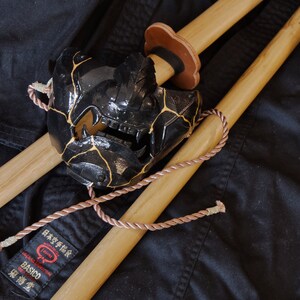 Kintsugi Mengu Mask, Traditional Japan Mask for Wearing & Deco Mengu ...