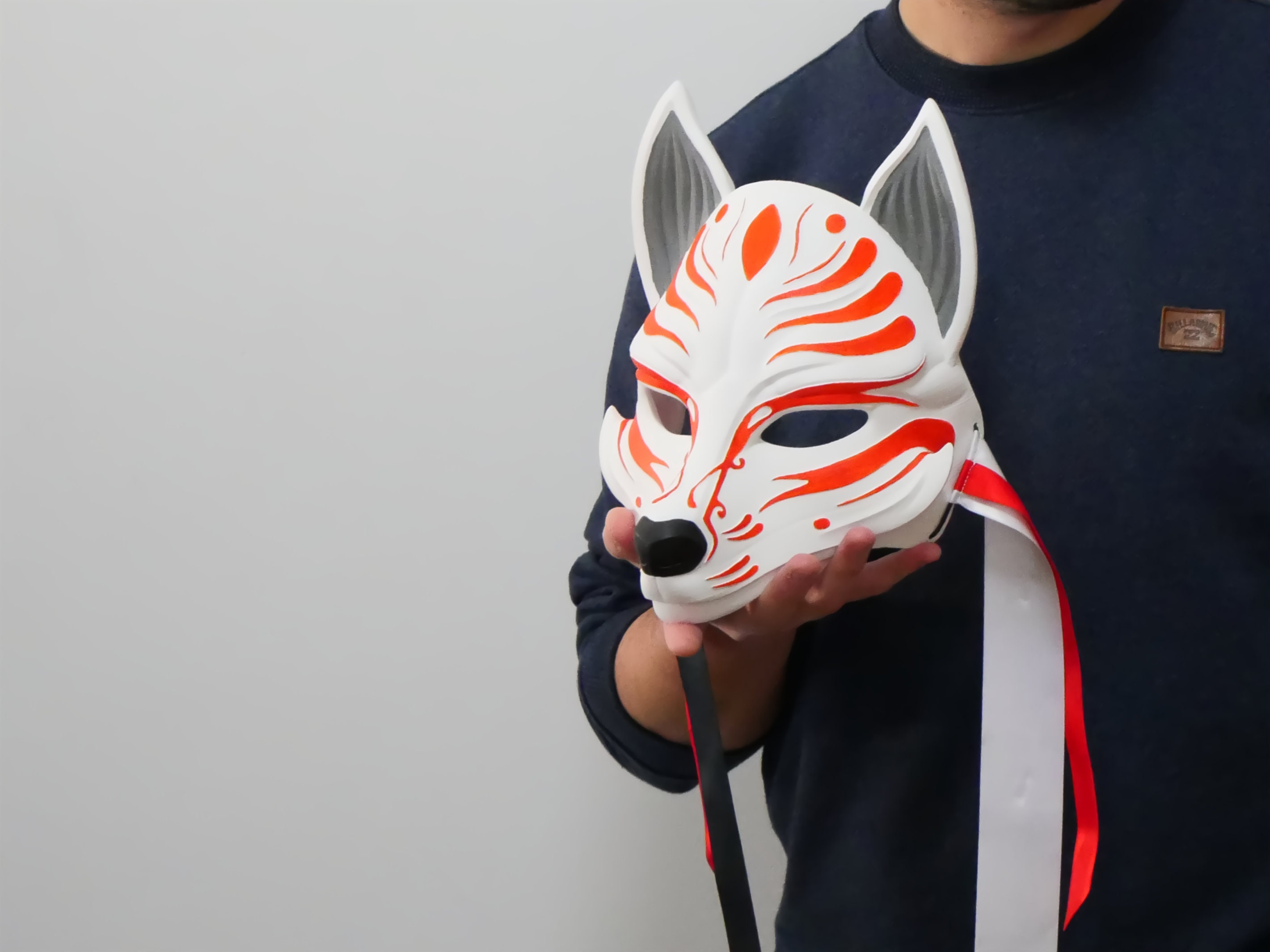 Traditional Kitsune Mask a Traditional Mask for Wearing & Deco - Etsy