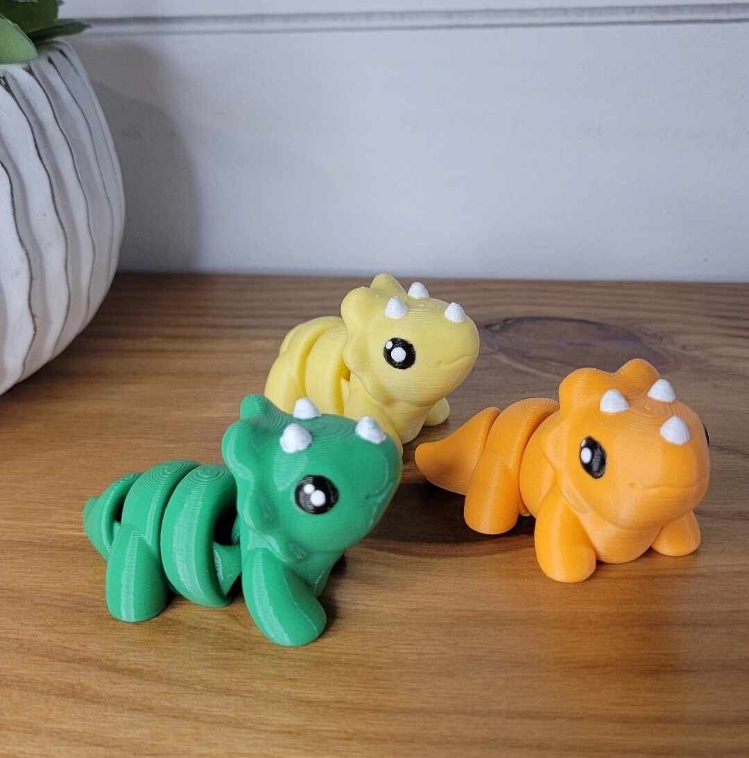 Triceratops Baby Fidget Toy Sensory Dinosaur Gift Desk Toy Cute ...