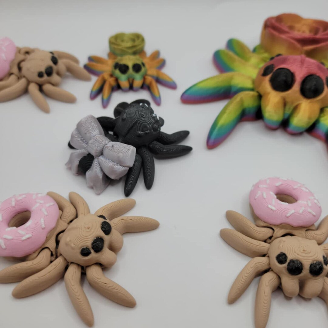 Jumping Spider Fidget | Spider | Stim Toy | Articulated 3d Print ...