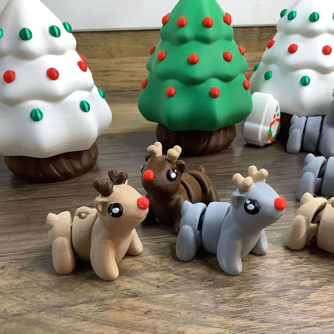 Reindeer Baby | Articulated | Fidget Toy | 3d Printed | Christmas ...