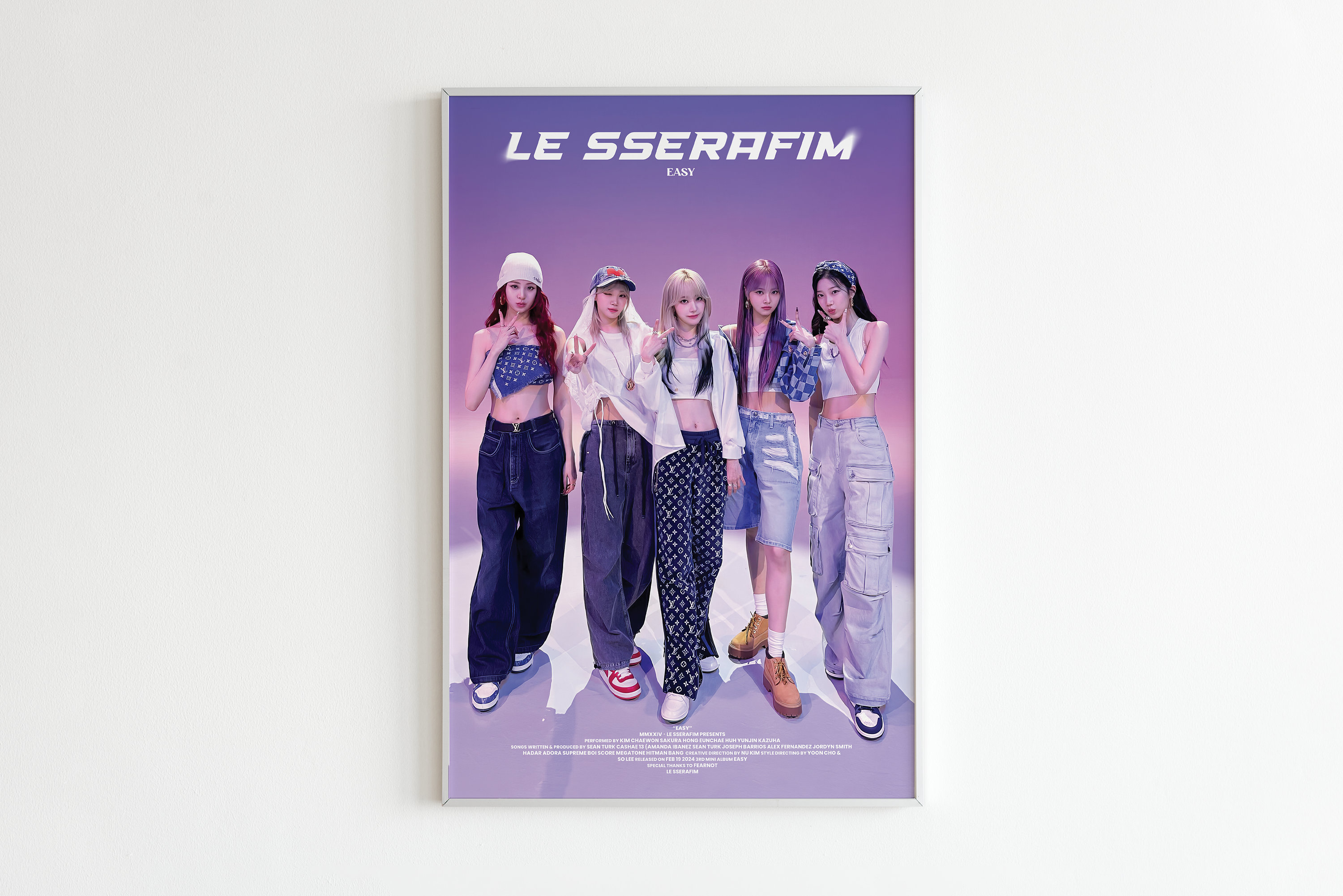 Le Sserafim Poster Easy movie Poster Multiple Sizes Available Physical ...