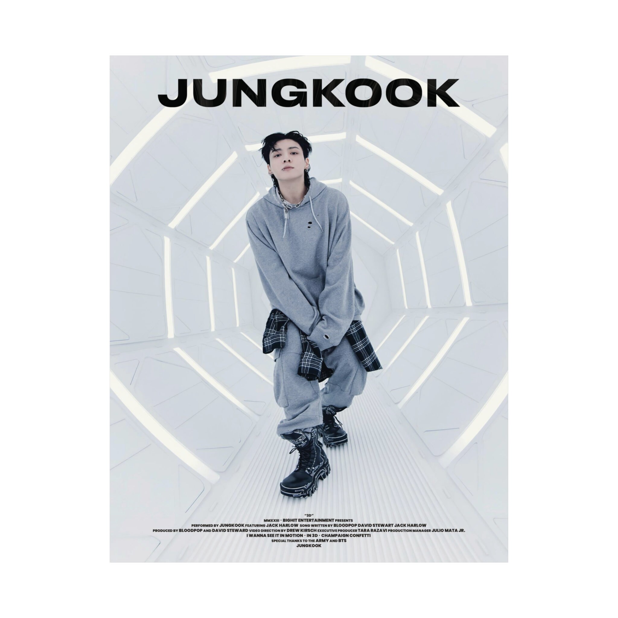 BTS Jungkook 3D 3D movie Poster Digital - Etsy