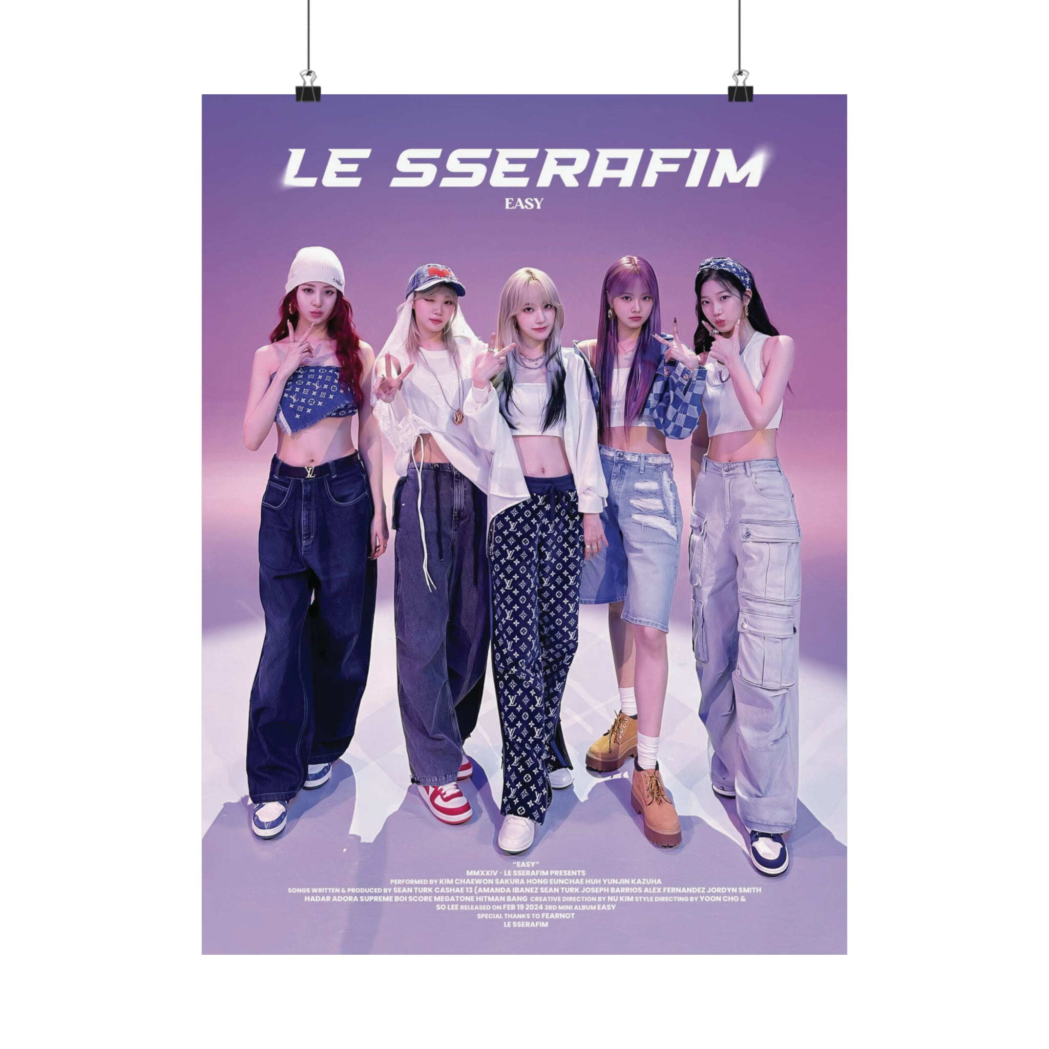 Le Sserafim Poster Easy movie Poster Multiple Sizes Available Physical ...
