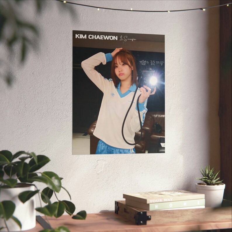 Kim Chaewon Le Sserafim Poster Flame Rises Name Poster Multiple Sizes ...