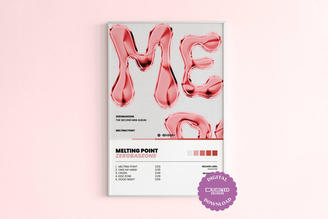 Zerobaseone Poster ZB1 Melting Point Minimalist Poster Multiple Sizes ...