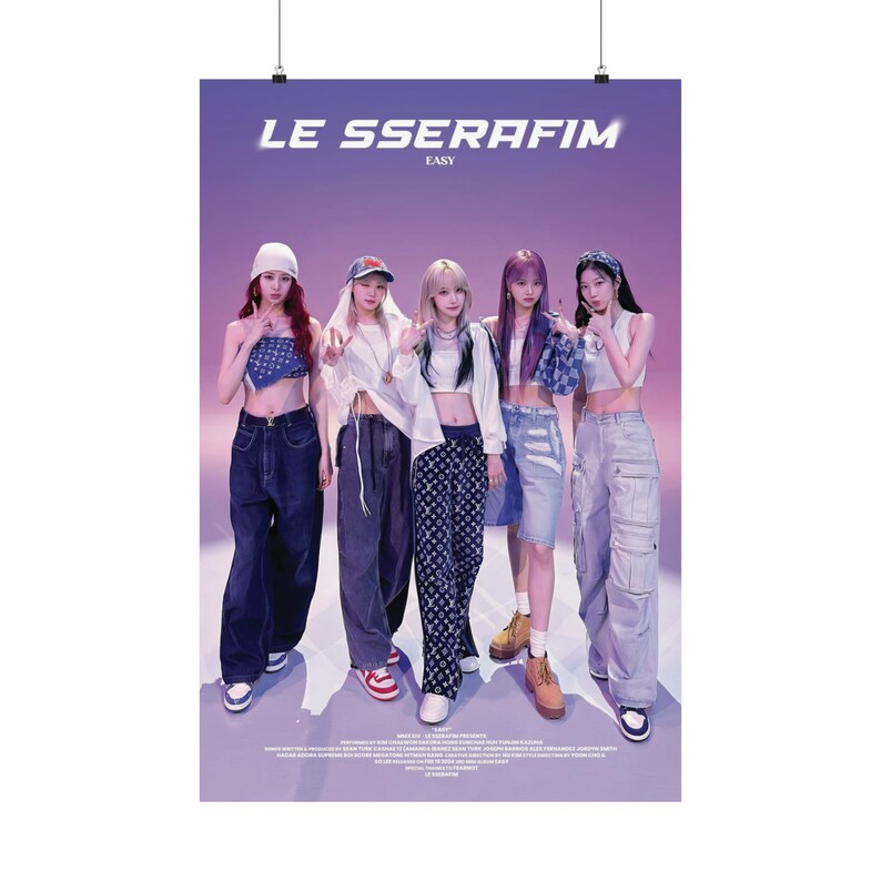 Le Sserafim Poster Easy movie Poster Multiple Sizes Available Physical ...