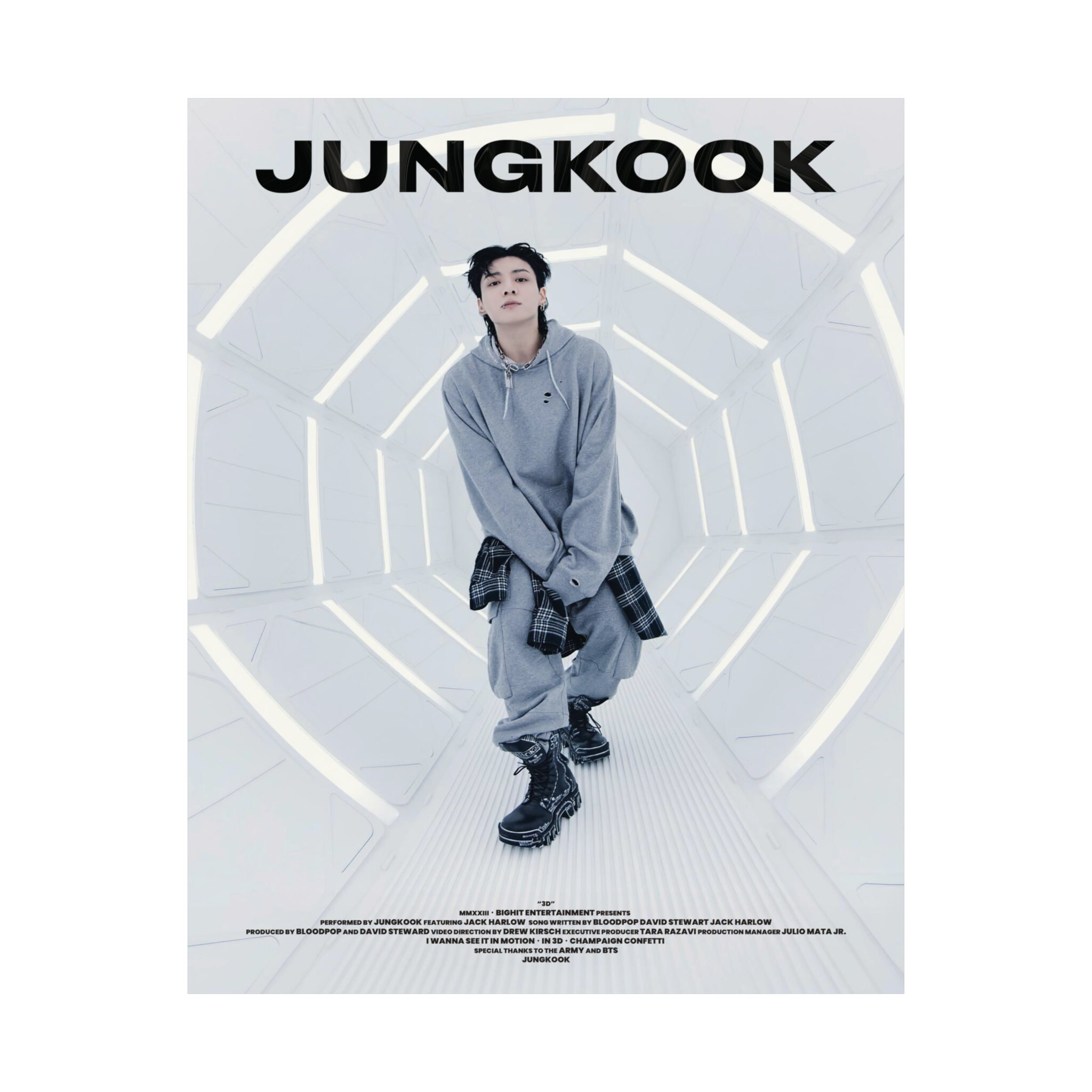 BTS Jungkook 3D 3D movie Poster Digital - Etsy