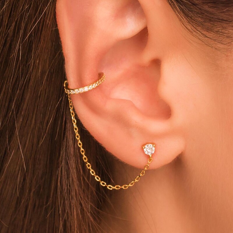 Gold Cuff Earrings - Etsy