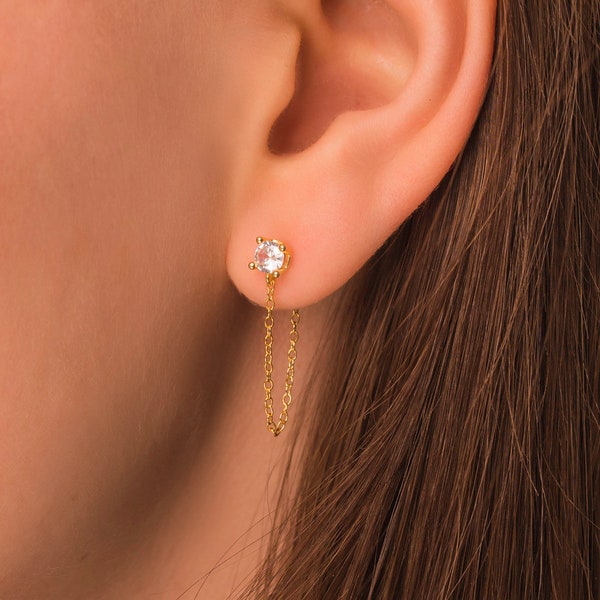 Chain Drop Earrings - Etsy