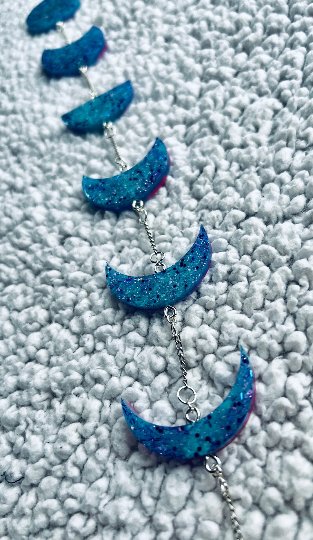 Mini Resin Moon Phase Wall Hanging, Lunar Wall Decor, Witchy Wall Art ...