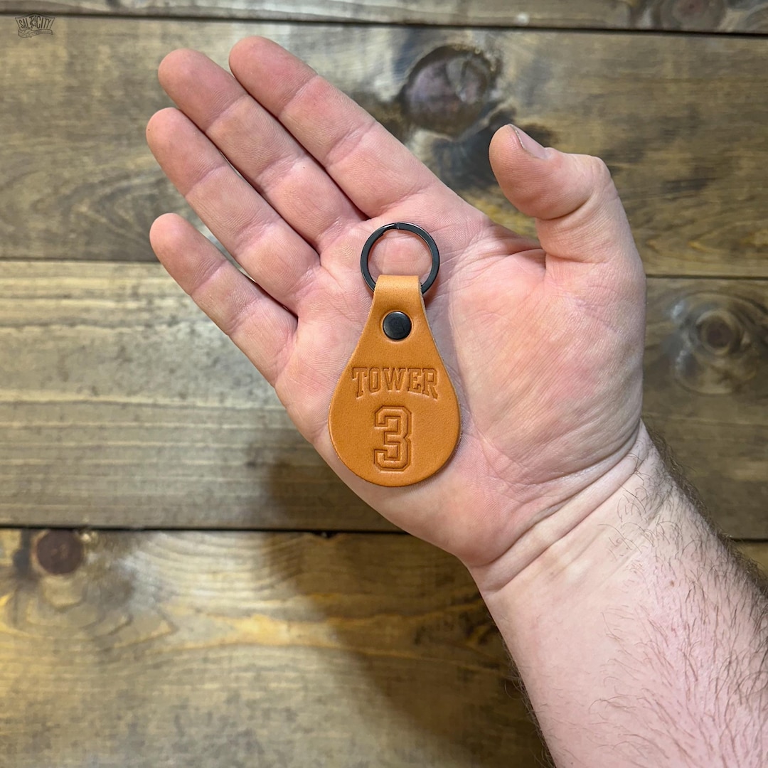 Custom Leather Firefighter Key Fob - Fire Department Gift - Etsy