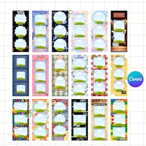 50 Page Photo Booth, Photostrip , Photo Collage Canva Template ...