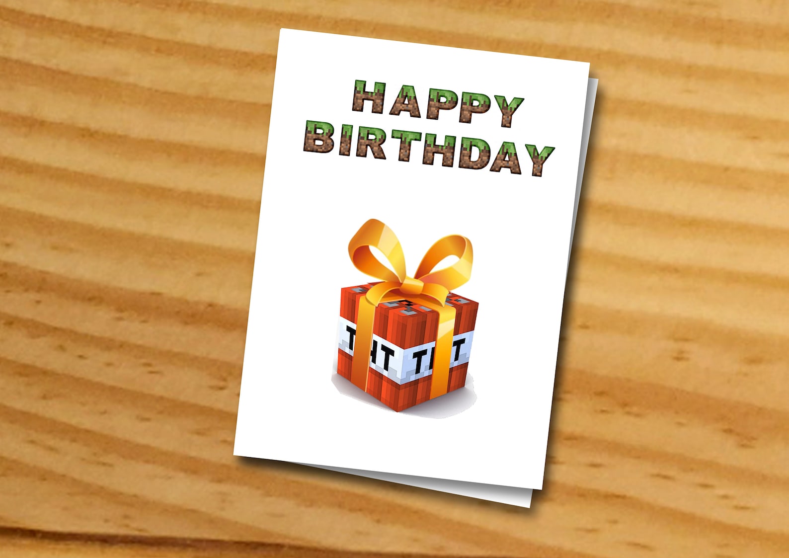 Minecraft Card, Minecraft Birthday Card, Printable Minecraft Card ...