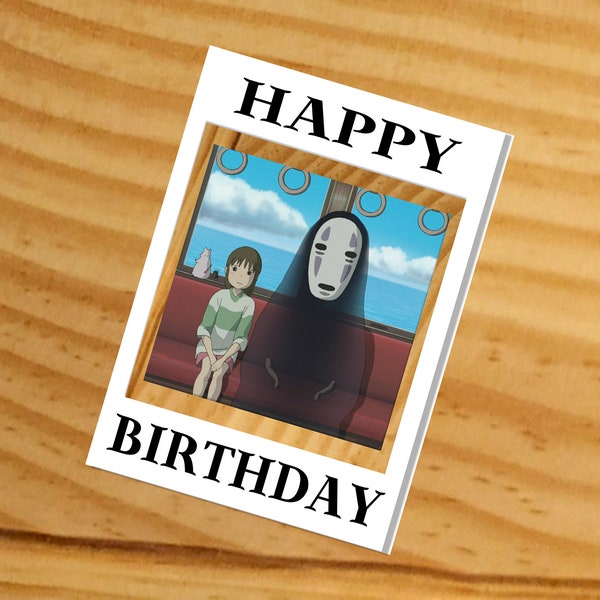 Studio Ghibli Birthday Card - Etsy