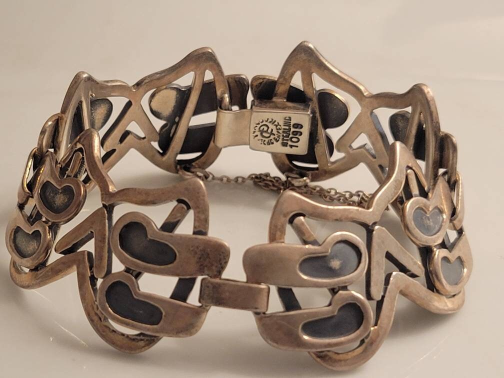 Rare Vintage Pedro Castillo Sterling Silver Mexico Bracelet - Etsy