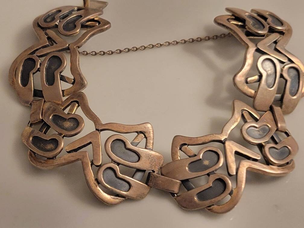 Rare Vintage Pedro Castillo Sterling Silver Mexico Bracelet - Etsy