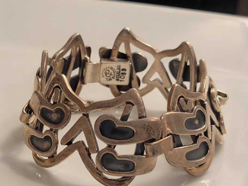 Rare Vintage Pedro Castillo Sterling Silver Mexico Bracelet - Etsy