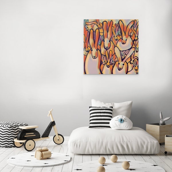 Abstract Bunny - Etsy