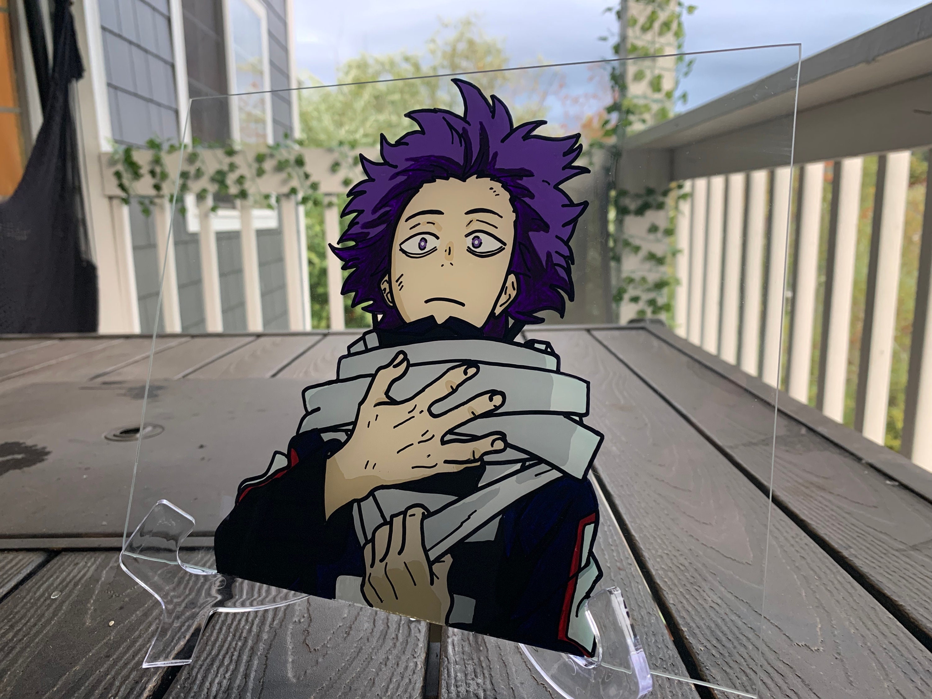 CUSTOM 8x10 Anime Glass Painting - Etsy