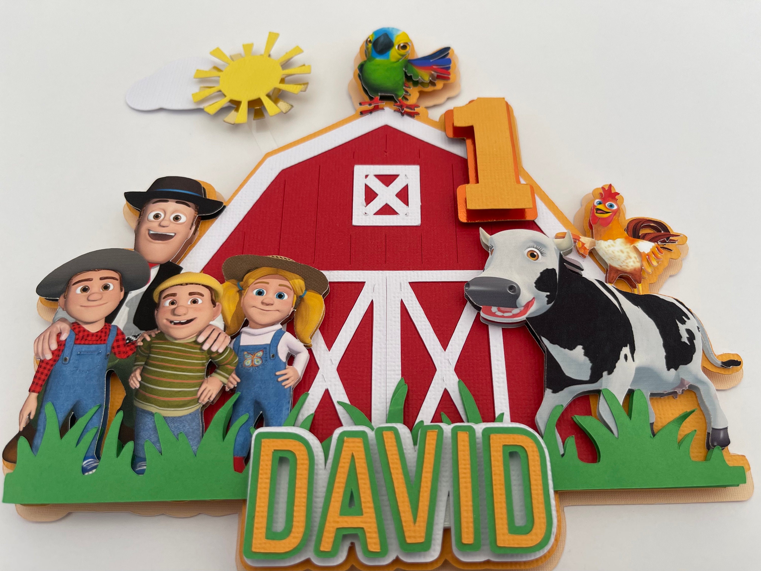 La Granja De Zenon Cake Topper Custom Cake Topper Farm Theme | Etsy