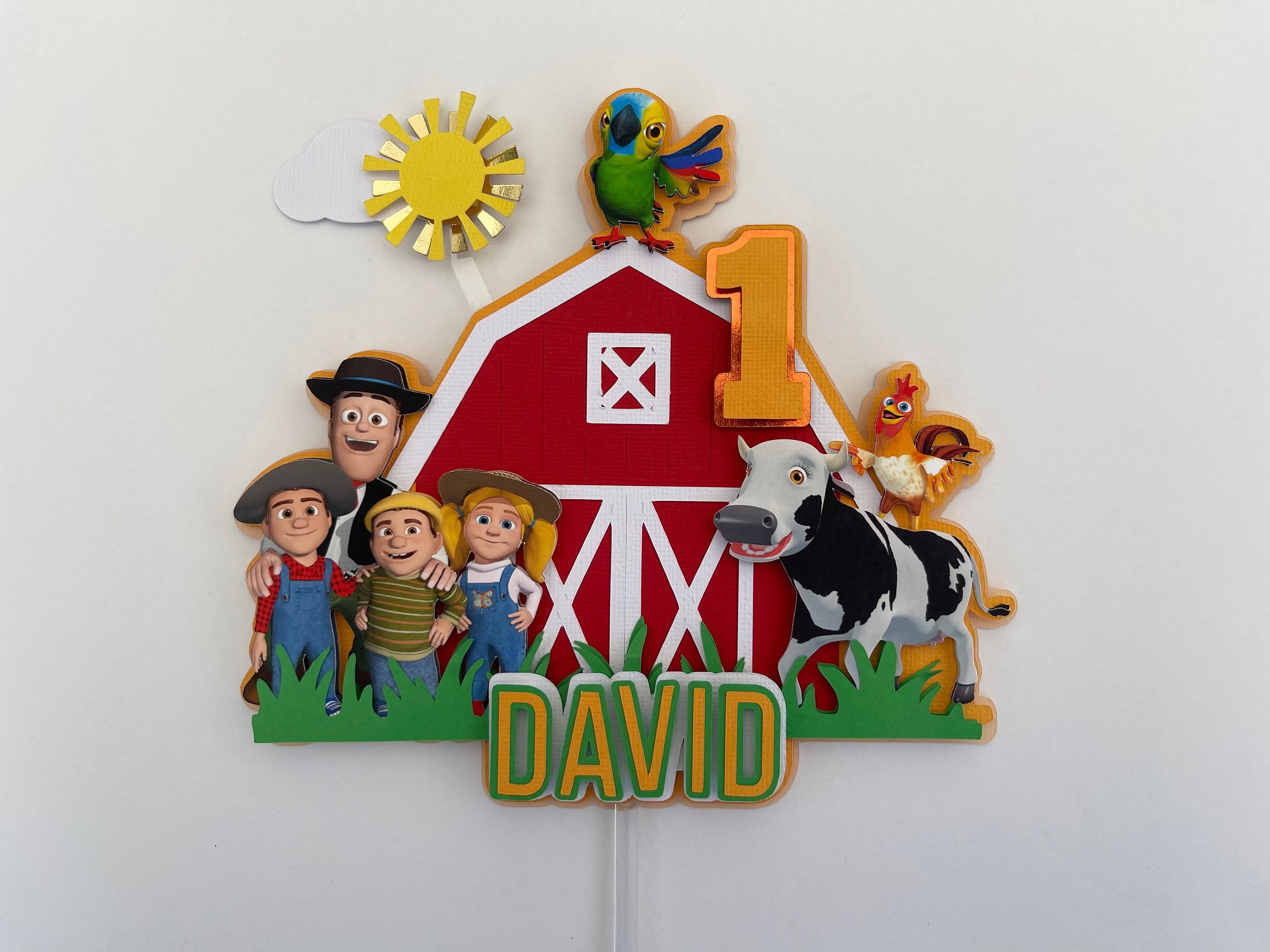 La Granja De Zenon Cake Topper Custom Cake Topper Farm Theme | Etsy