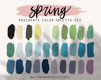 6 Procreate Color Palettes Gradient Procreate Color Palette - Etsy Canada