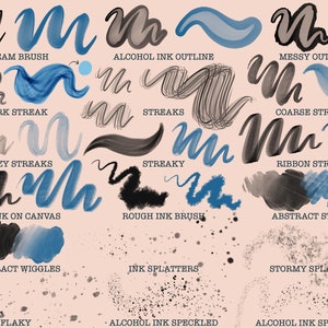 Alcohol Ink Procreate Brushes, Alcohol Ink Kit, Fluid Art Brushes ...