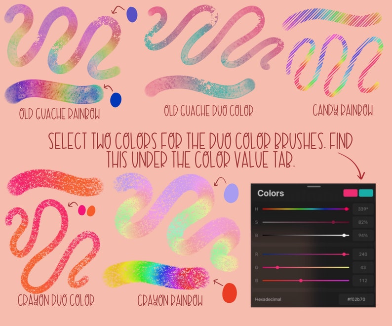 74 Procreate Brushes, Lettering Brushes, Glitter in Procreate, Monoline ...