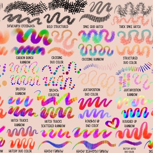 Procreate Brushes, Crosshatch, Drawing + Sketching, Charcoal & Graphite ...