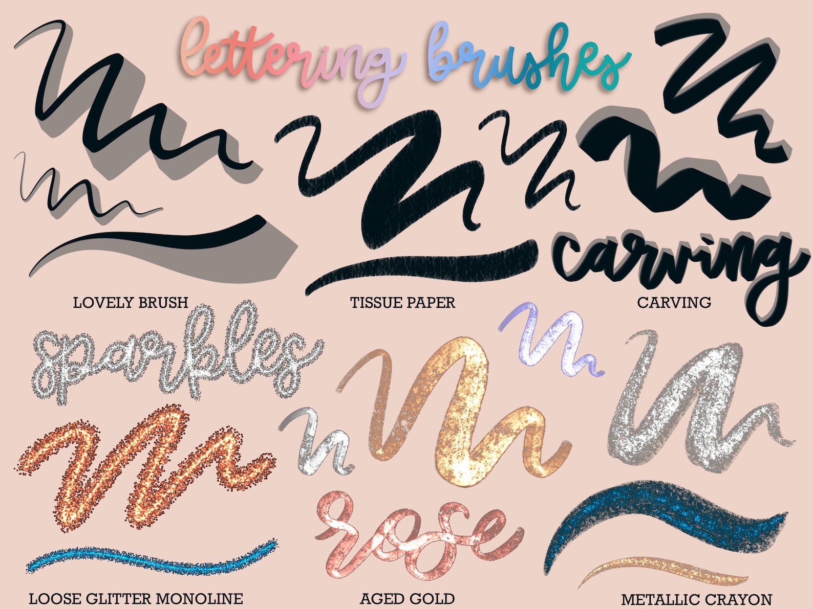 Procreate Brushes Procreate Grid Builder Glitter Brush | Etsy