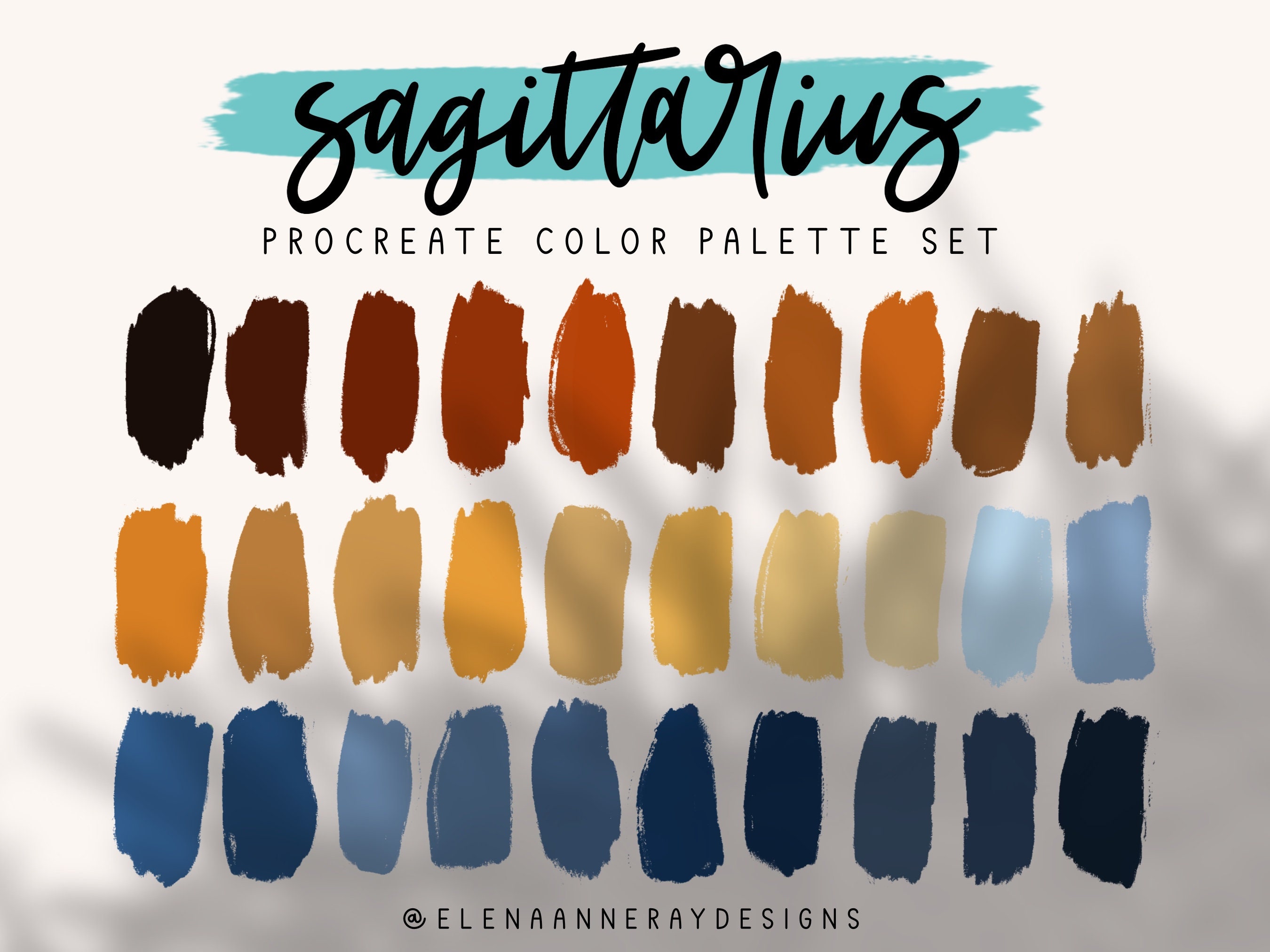 Vintage Books Procreate Palette 30 Hex Color Codes Instant Digital