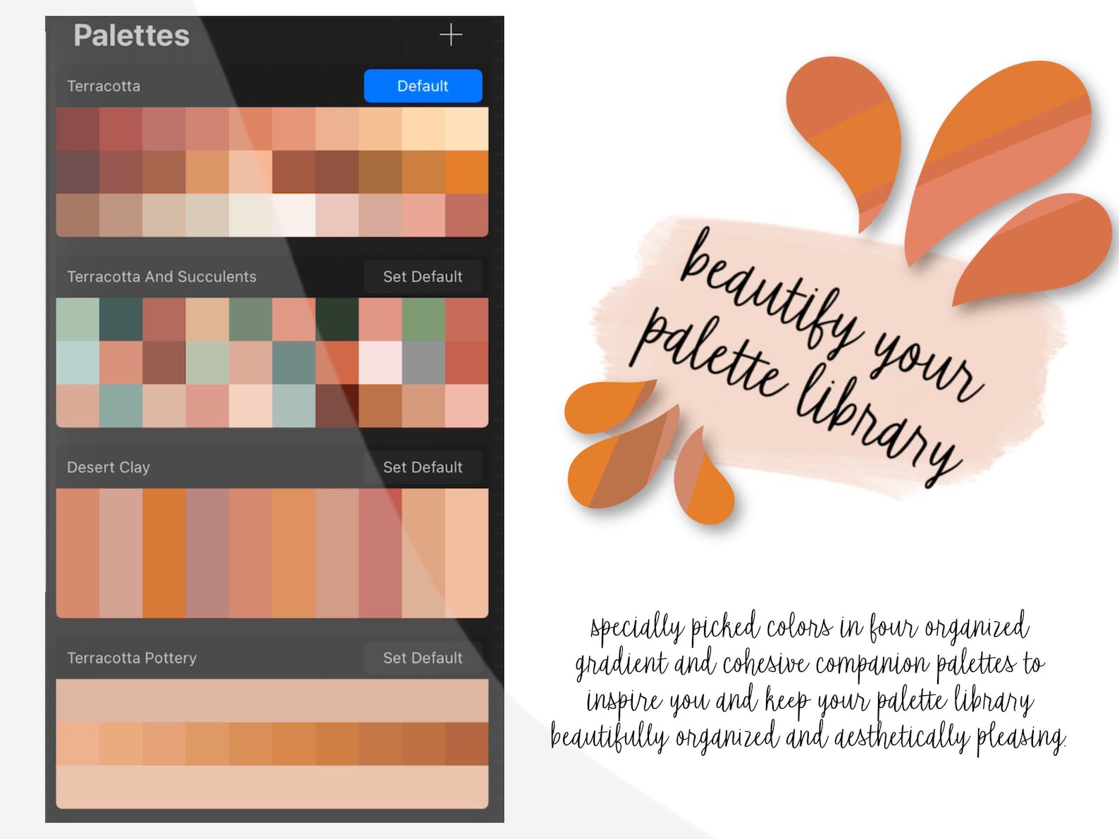 4 Procreate Color Palettes Gradient Procreate Color Palette - Etsy